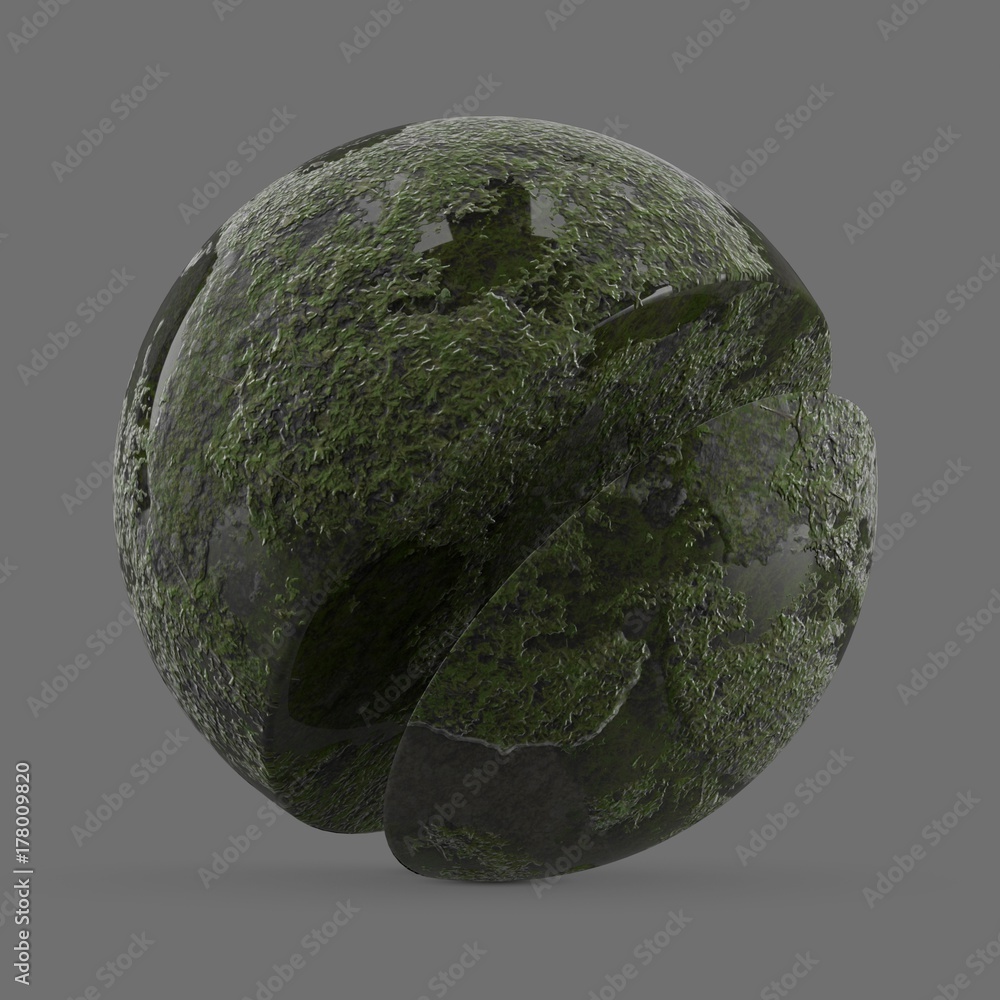 Green river moss Stock 3D asset | Adobe Stock