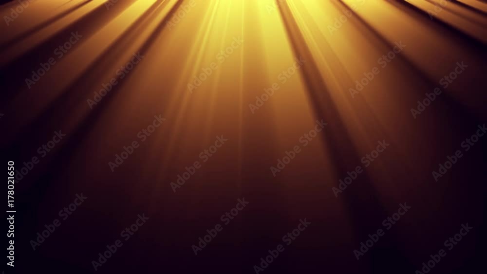 Warm Golden Light Rays Background Loop vídeo do Stock | Adobe Stock
