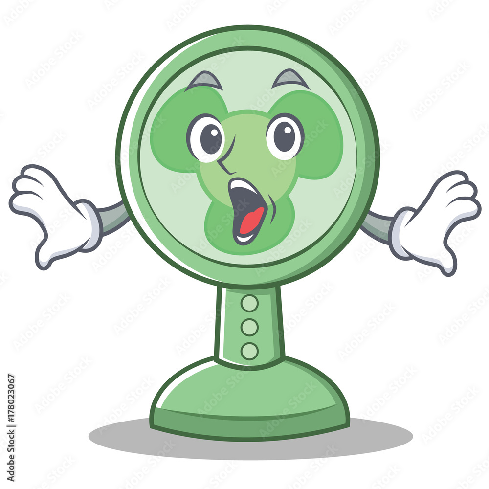 Surprised fan character cartoon style Stock Vector | Adobe Stock
