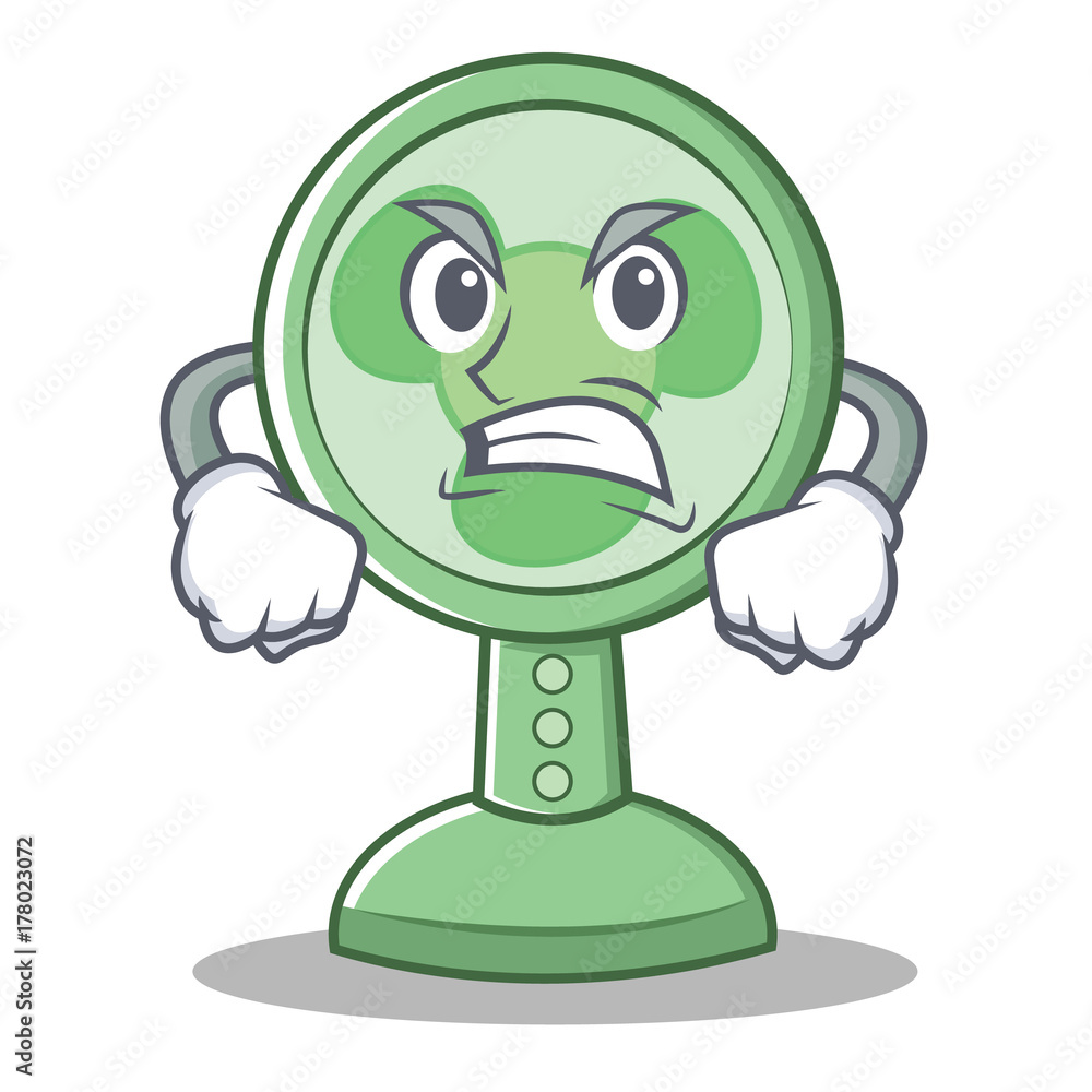 Angry fan character cartoon style Stock Vector | Adobe Stock