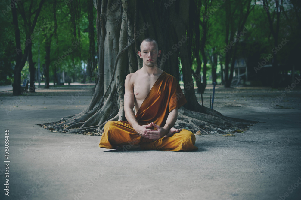 Me as a monk Stock Photo | Adobe Stock