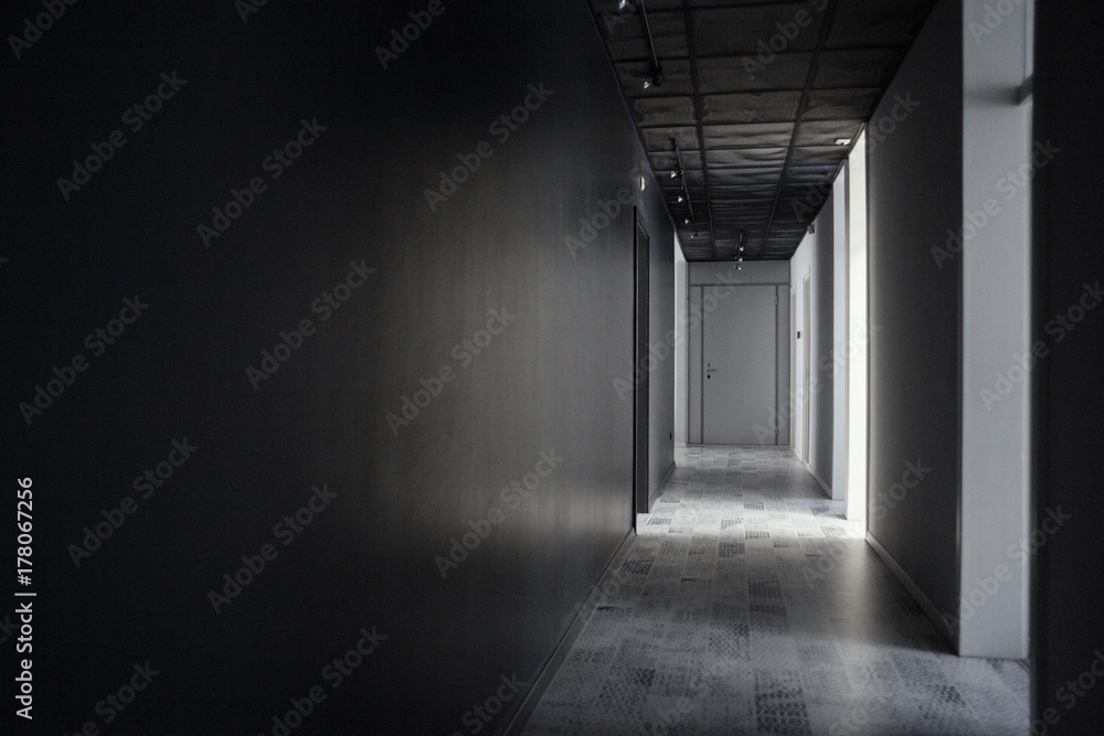 Dark corridor Stock Photo | Adobe Stock