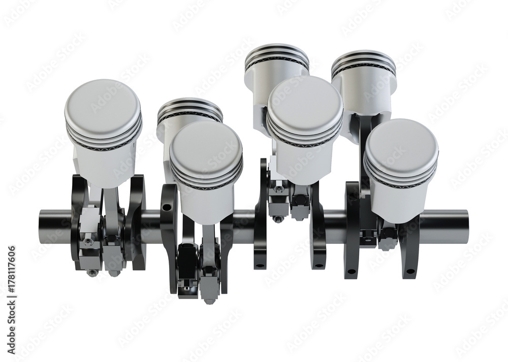 V8 Pistons