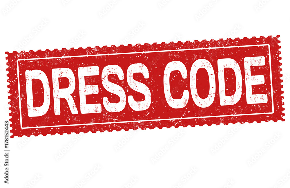 Vecteur Stock Dress code sign or stamp | Adobe Stock