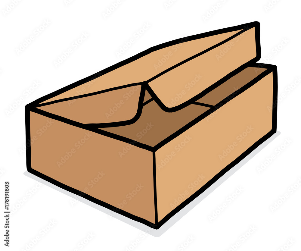 packing box / cartoon vector and illustration, hand drawn style ...