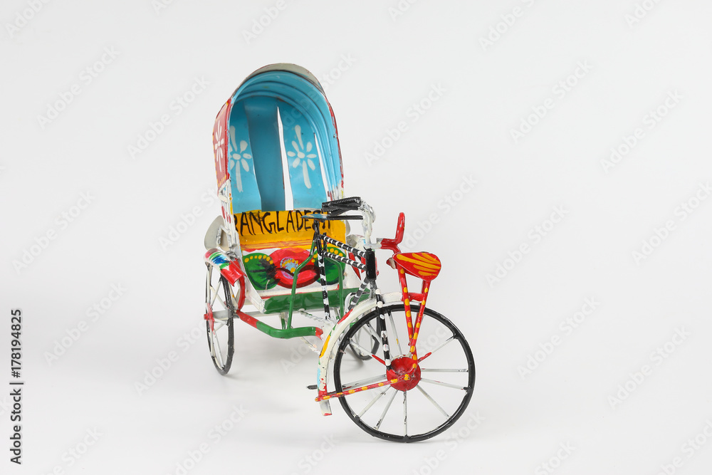 Colorful rickshaw toy Stock Photo | Adobe Stock