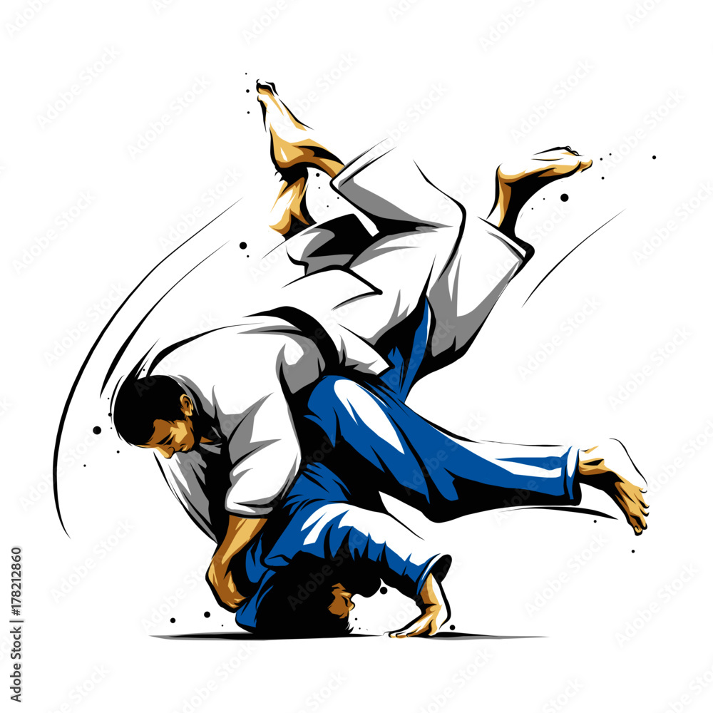 Vetor de judo action 2 do Stock | Adobe Stock