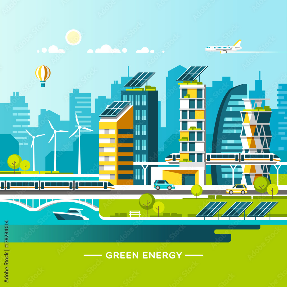 Green Energy And Eco Friendly City Solar And Wind Power Urban green-energy-and-eco-friendly-city-solar-and-wind-power-urban