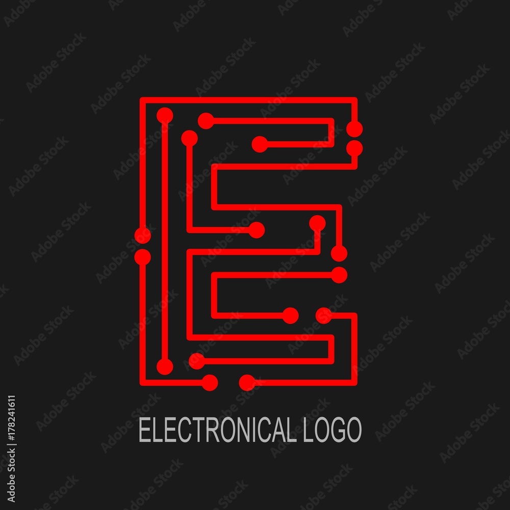 Logo of electrical connections Stock Vector | Adobe Stock