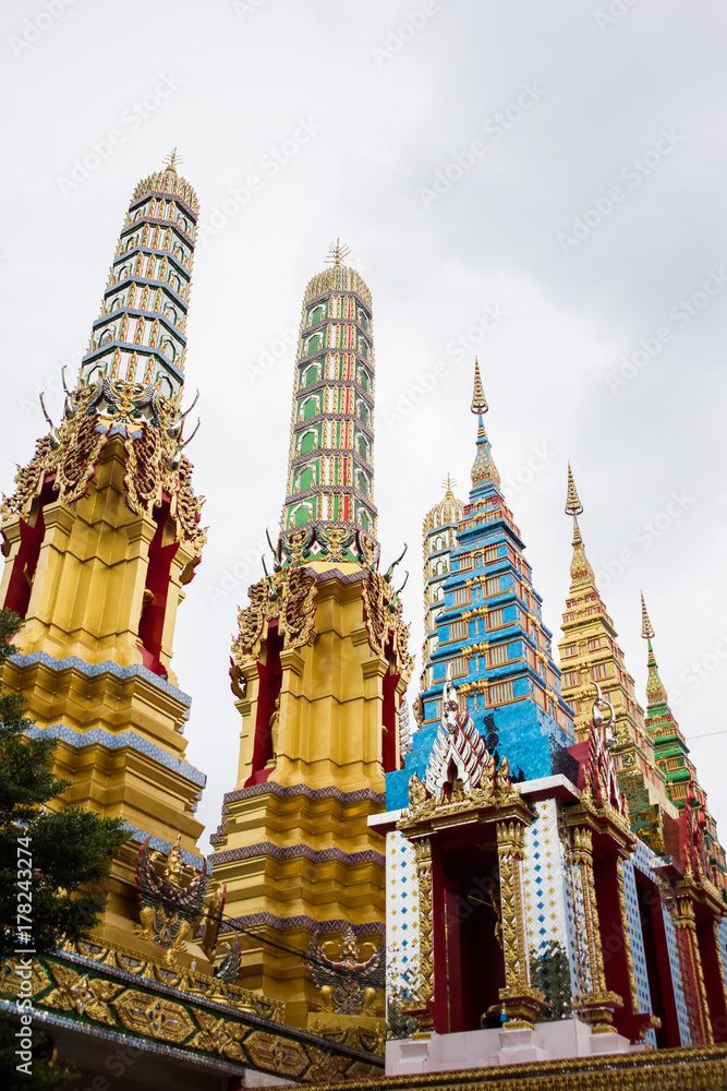 Bangkok Thailand: Pagoda of Wat Khun Chan Temple ( 1144 เทอดไท28 ...