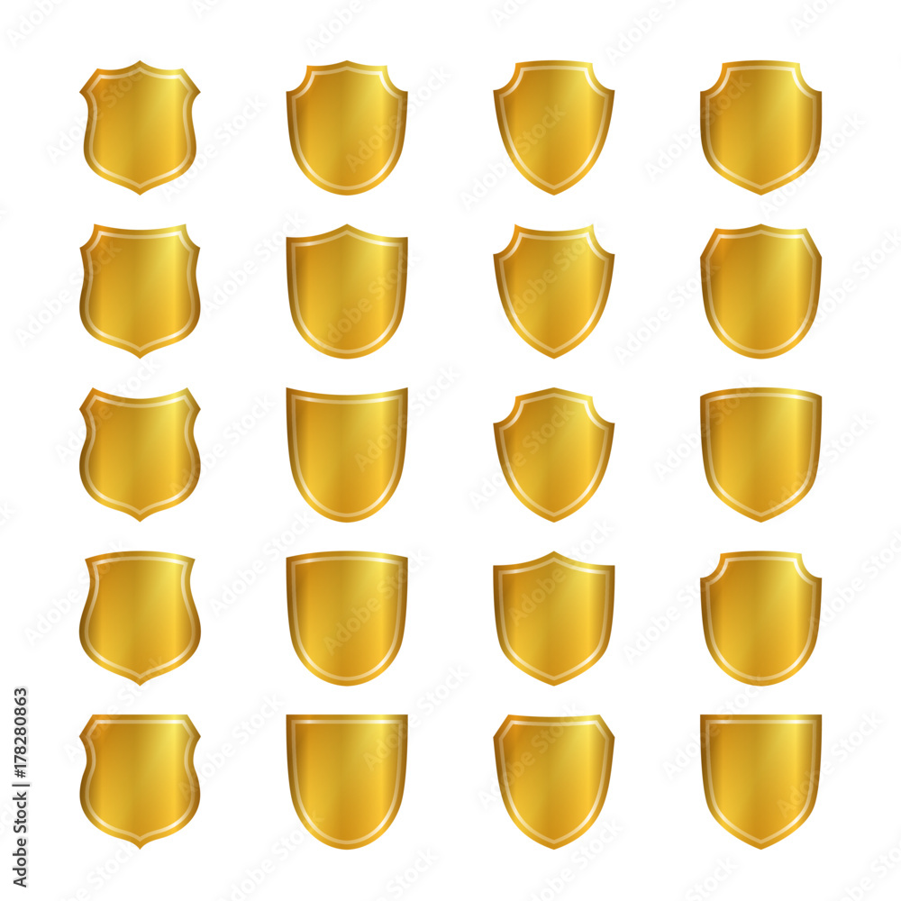 Gold Shield Template