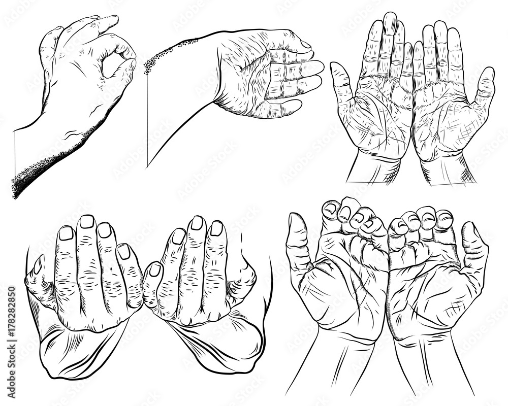 Hand Poses Holding