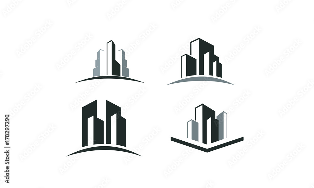 high building logo design Stock Vector | Adobe Stock