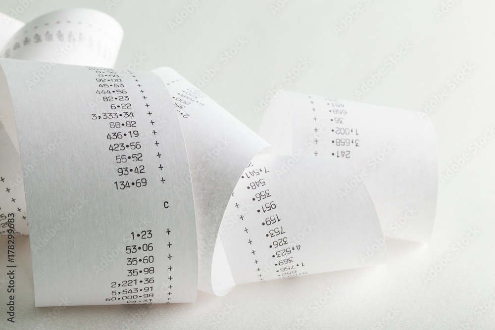 Receipt. Stock Photo | Adobe Stock