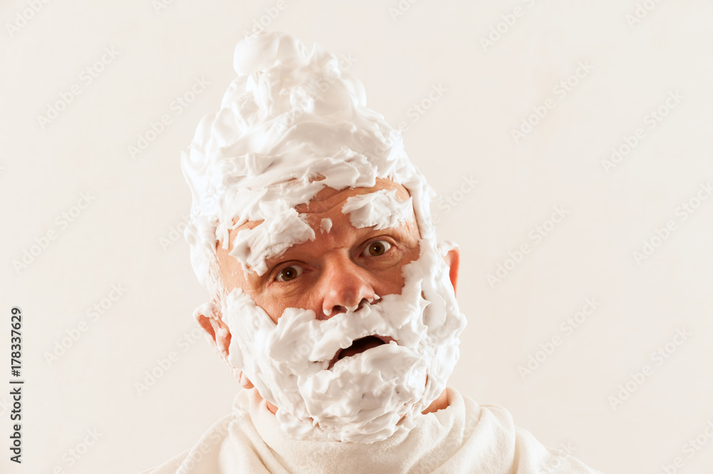 Man in the form of a cake. Christmas holidays. Merry Christmas ...