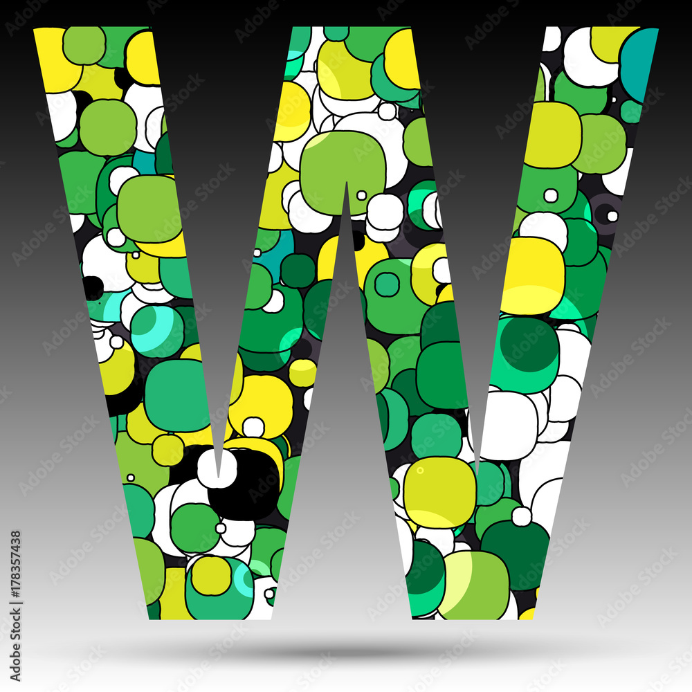 Colorful bubble alphabet Stock Vector | Adobe Stock