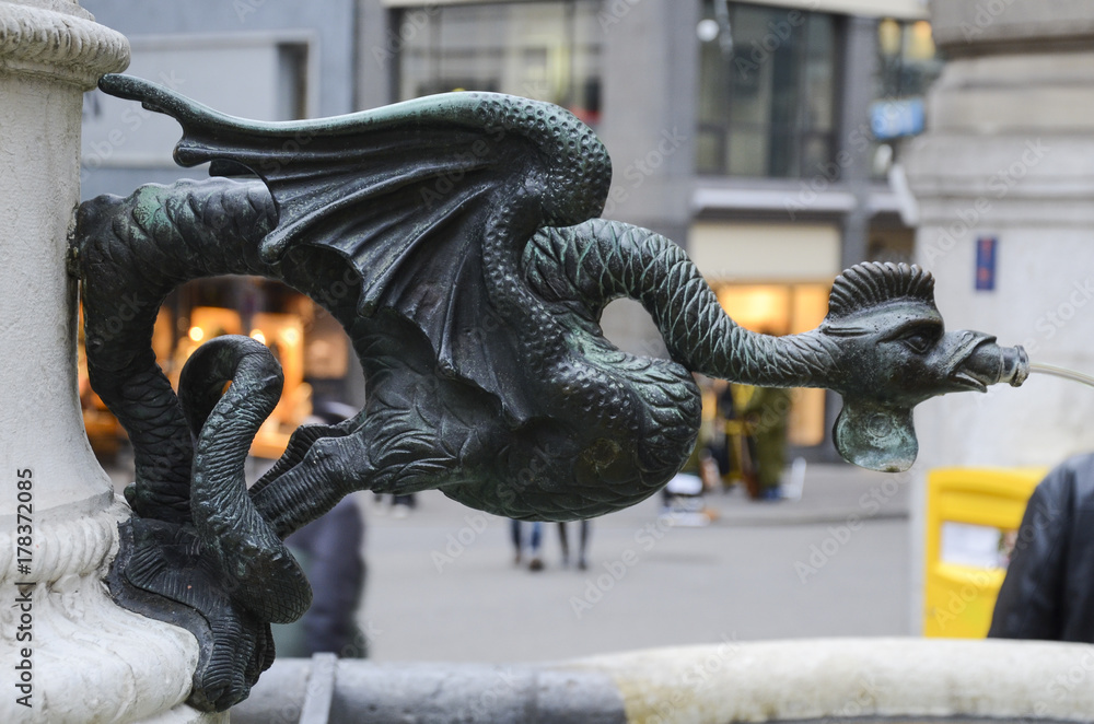 Basel basilisk icon Stock Photo | Adobe Stock