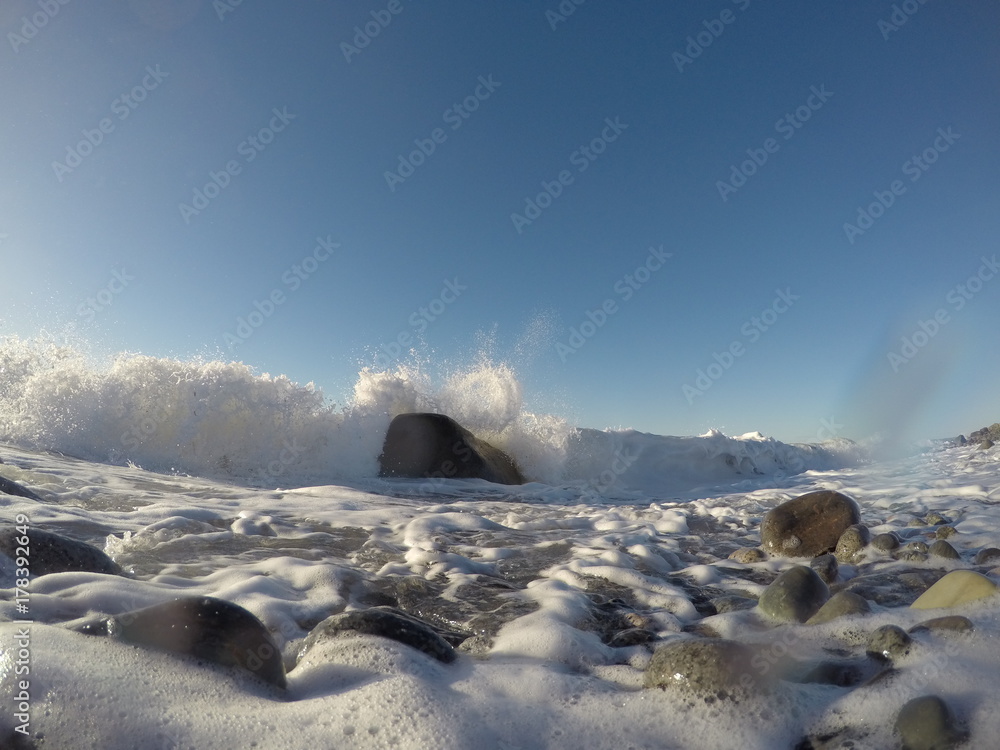 Pebble beach Stock Photo | Adobe Stock