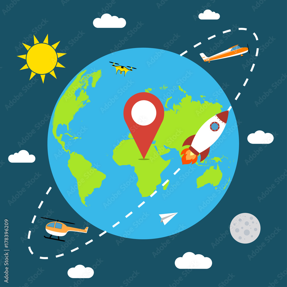 Sun Moon Earth Clip Art