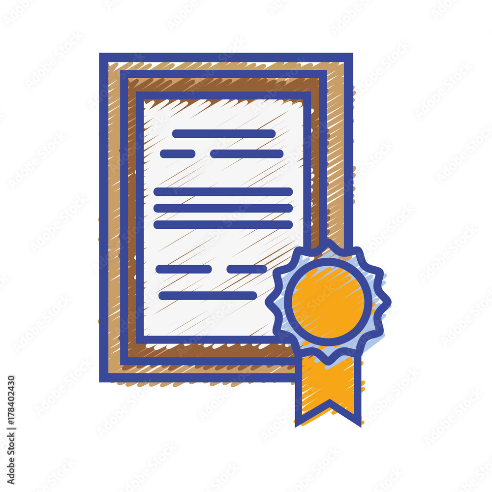 graduation diploma certificate with wood frame design Stock Vector ...