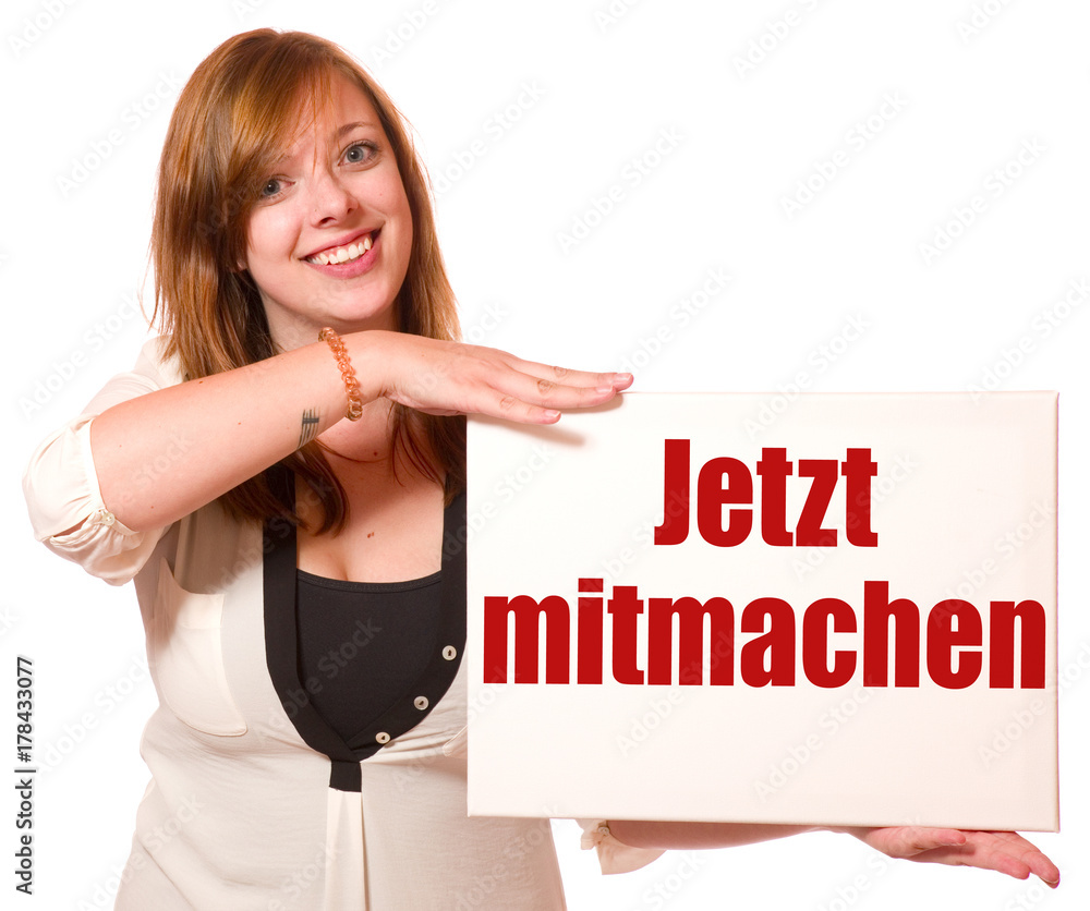 Jetzt mitmachen Stock-Foto | Adobe Stock