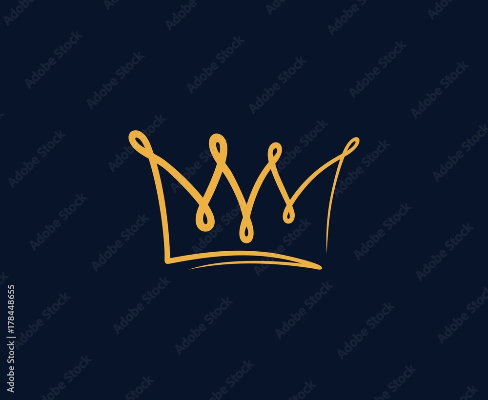 Crown logo Stock Vector | Adobe Stock