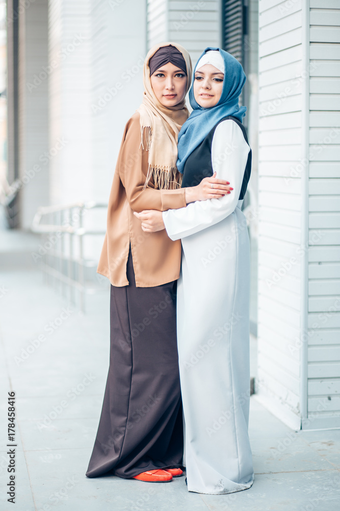 Muslim Women In Hijab Full Body