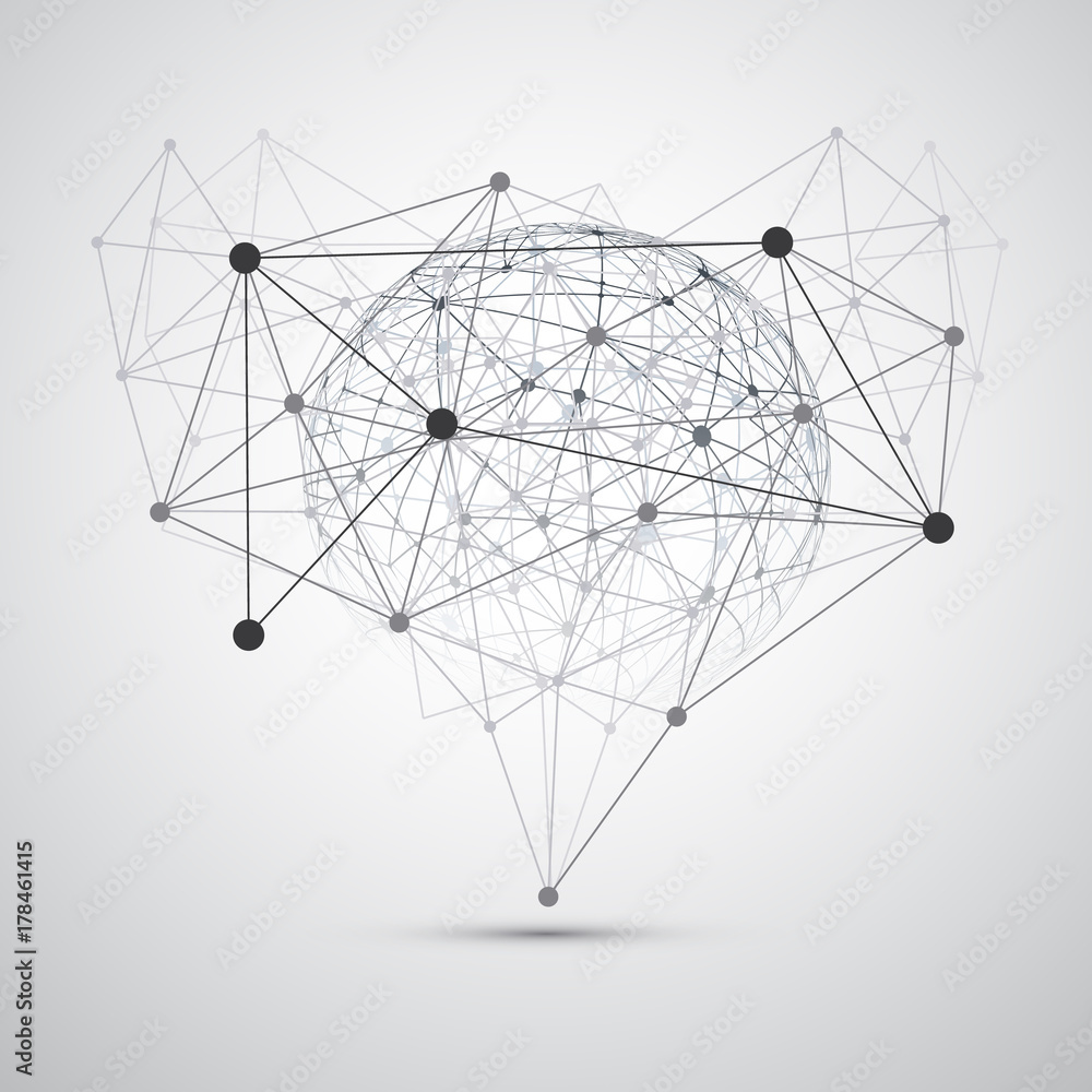 Black and White Modern Minimal Style Cloud Computing, Connections ...