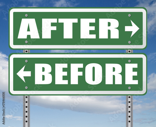 Before And After Sign