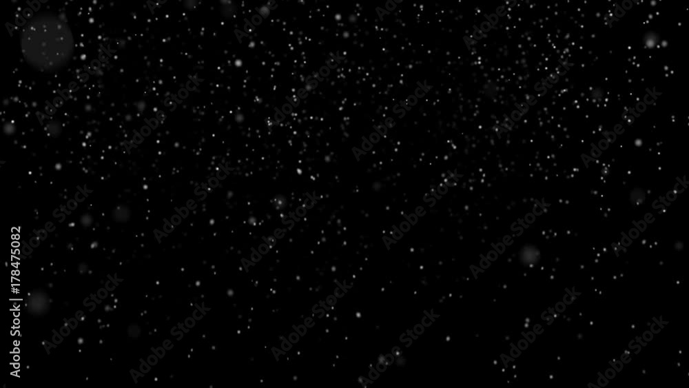 Whether background of snowfall Isolated on black (luma matte). Seamless ...