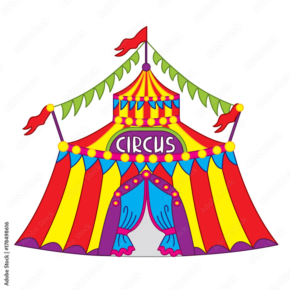Circus Tent Top Clip Art