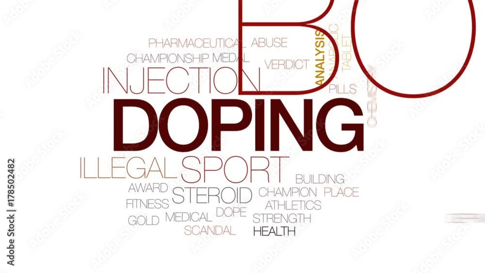 Doping animated word cloud, text design animation. Kinetic typography ...