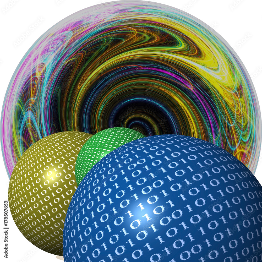 Abstract coloring background with flame and visual lighting,binary code ...