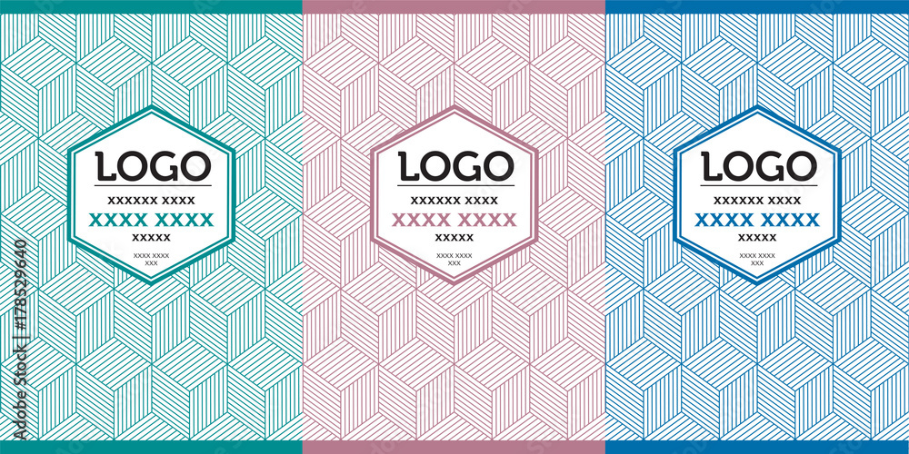 Geometric cover page design Stock Vector | Adobe Stock