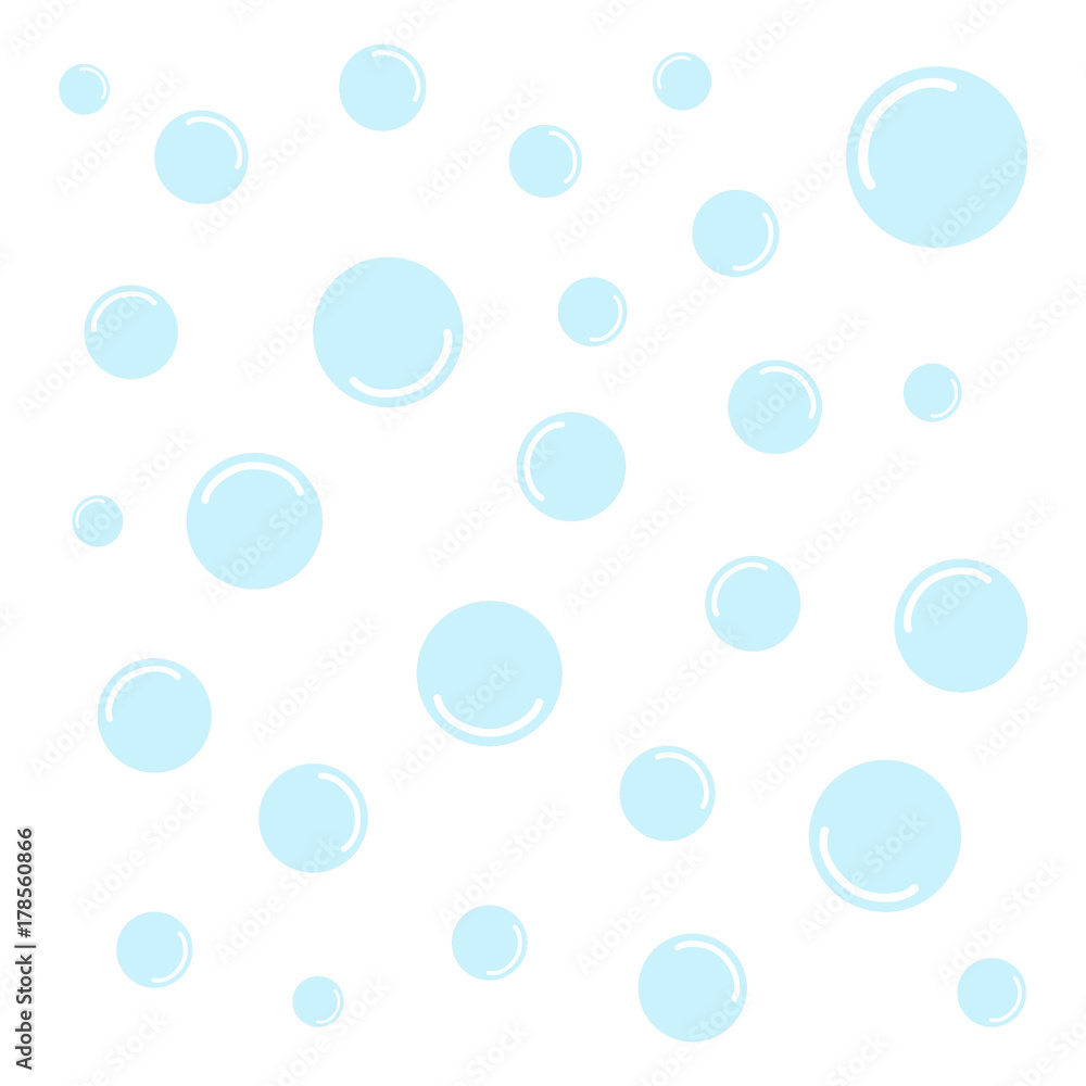 Light Blue Bubbles Wallpaper