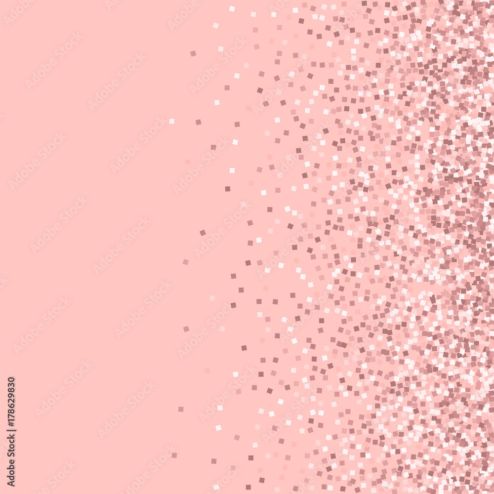 Pink gold glitter. Scatter right gradient with pink gold glitter on ...
