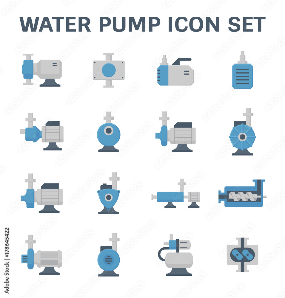 water pump icon เวกเตอร์สต็อก | Adobe Stock