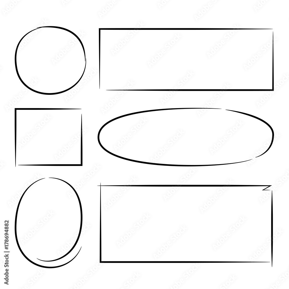 Hand Drawn Rectangle Vector
