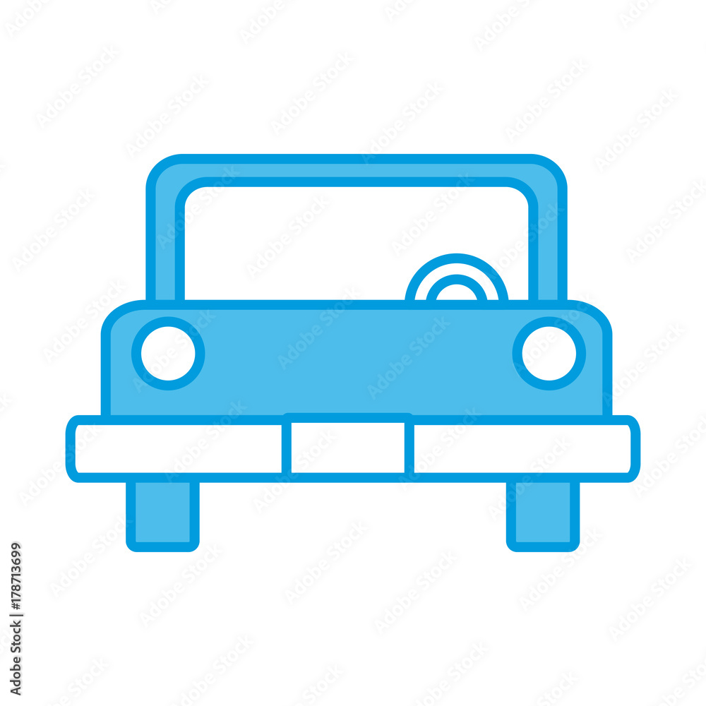 Car frontview vehicle icon vector illustration graphic design Stock ...