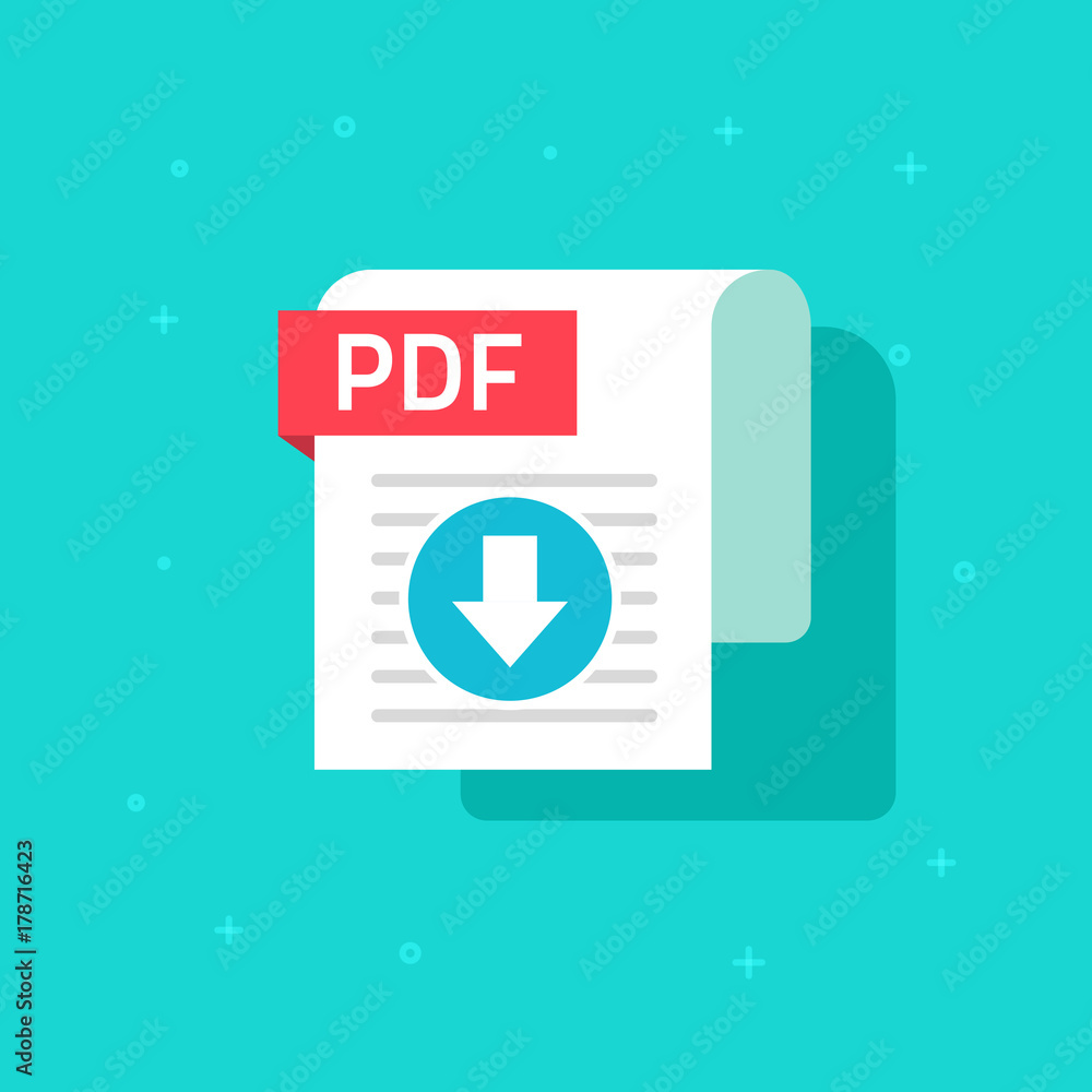 Document Download Icon Vector