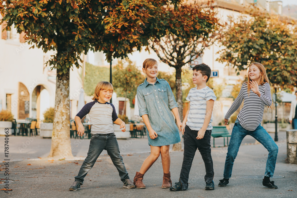 Children Dancing Outside