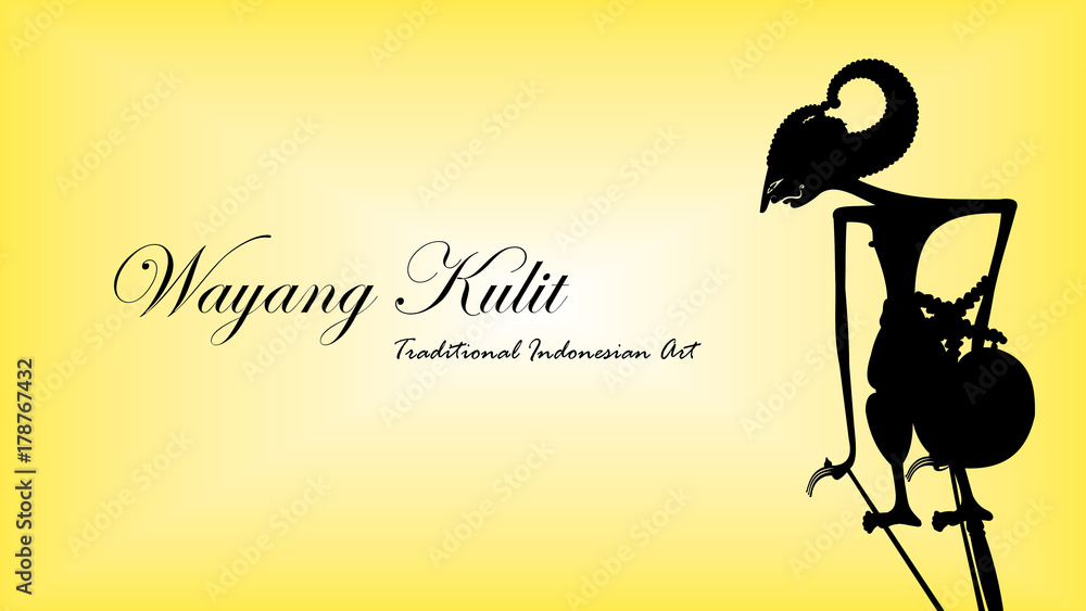 Arjuna - Wayang Kulit Indonesian Traditional Art Stock Vector | Adobe Stock