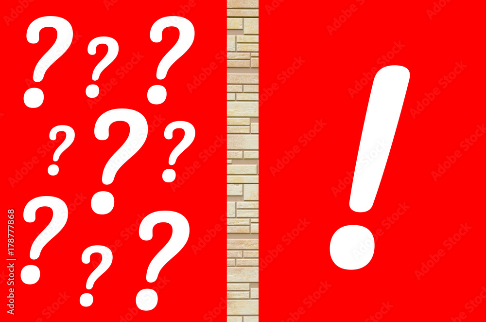 question marks and exclamation mark Stock Illustration | Adobe Stock