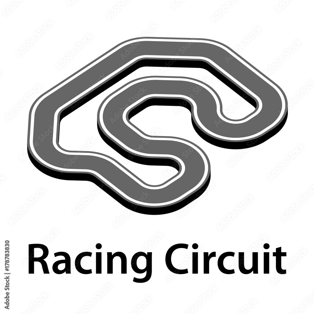 3d racing circuit vector Stock Vector | Adobe Stock