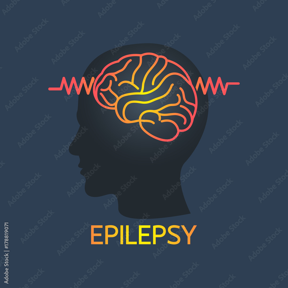 EPILEPSY vector logo icon illustration Stock Vector | Adobe Stock