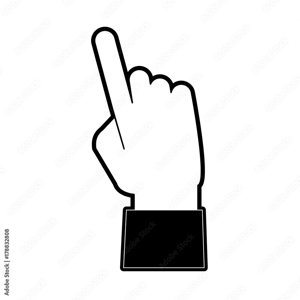 finger tap icon image vector illustration design Stock Vector | Adobe Stock