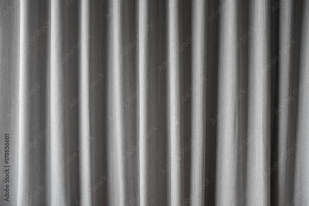 grey curtain background ภาพถ่ายสต็อก | Adobe Stock