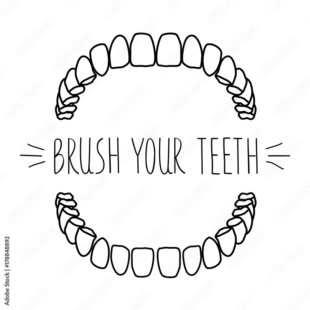 Brush Your Teeth Sign For Kids