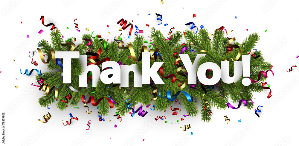 Festive thank you background. Stock Vector | Adobe Stock