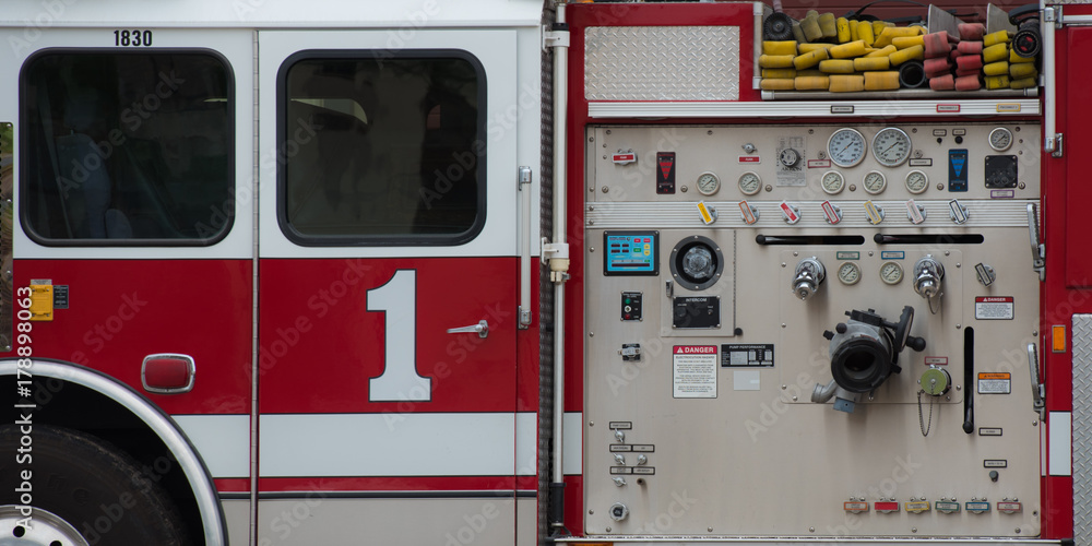 Fire engine number 1 Stock Photo | Adobe Stock